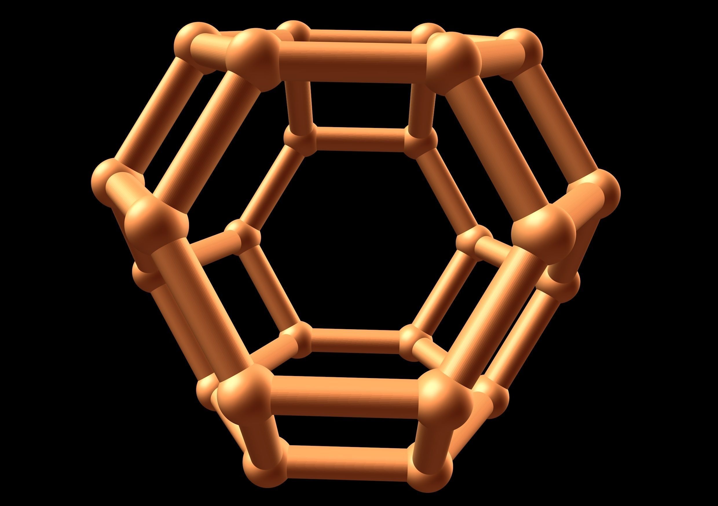 050 Mathart - Archimedean Solids - Truncated Octahedron 02-10cm 3D ...