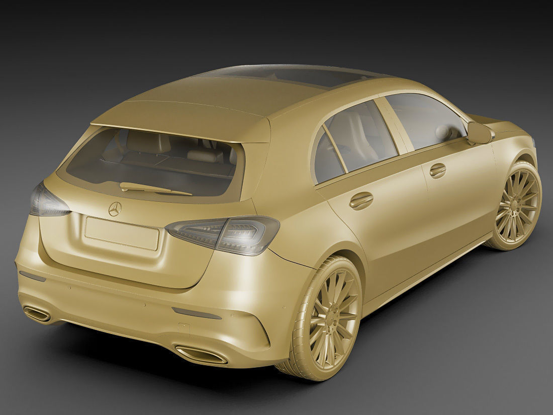 Mercedes-Benz A-class 2019 AMG line 3D model | CGTrader