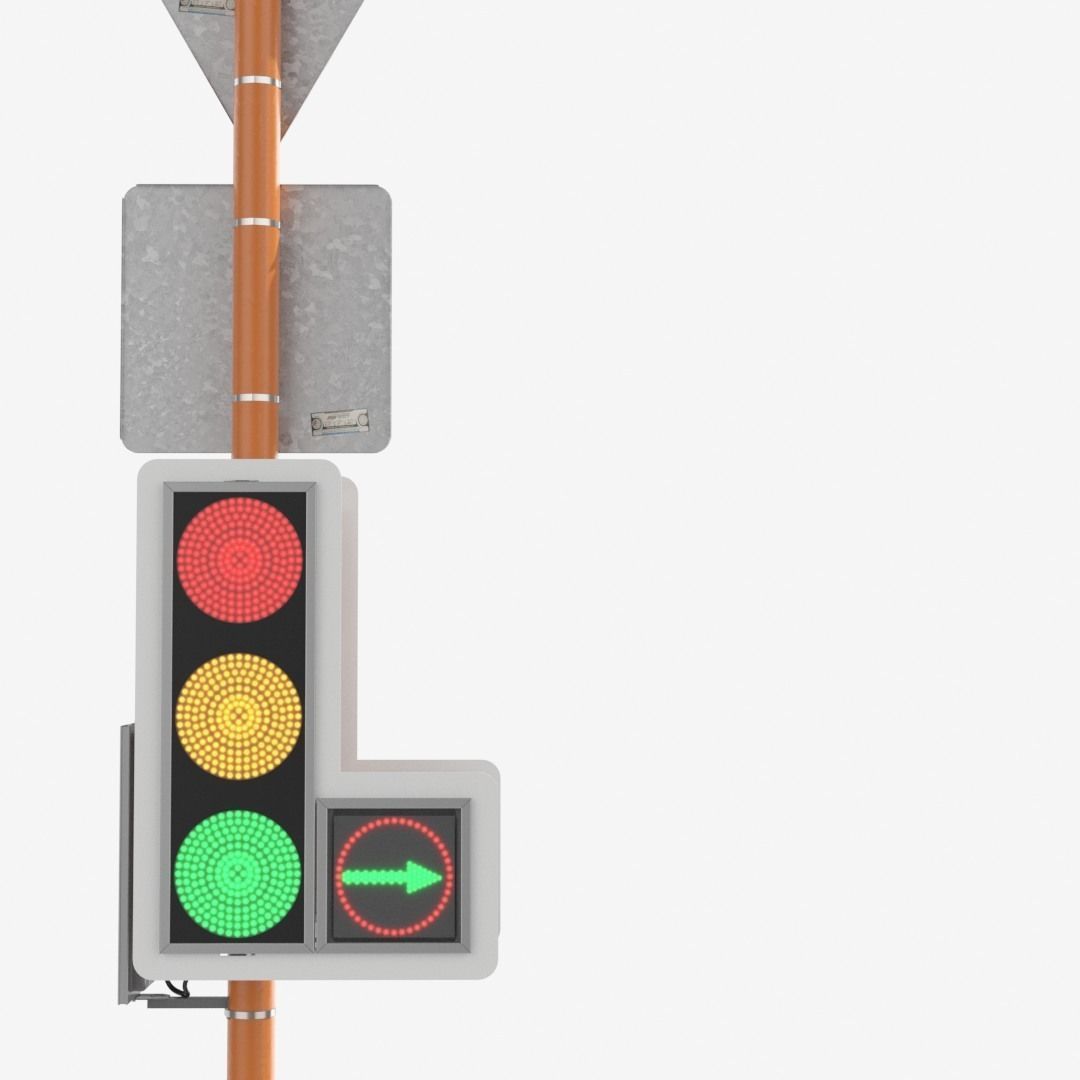 3D model LED Traffic Light VR / AR / low-poly | CGTrader