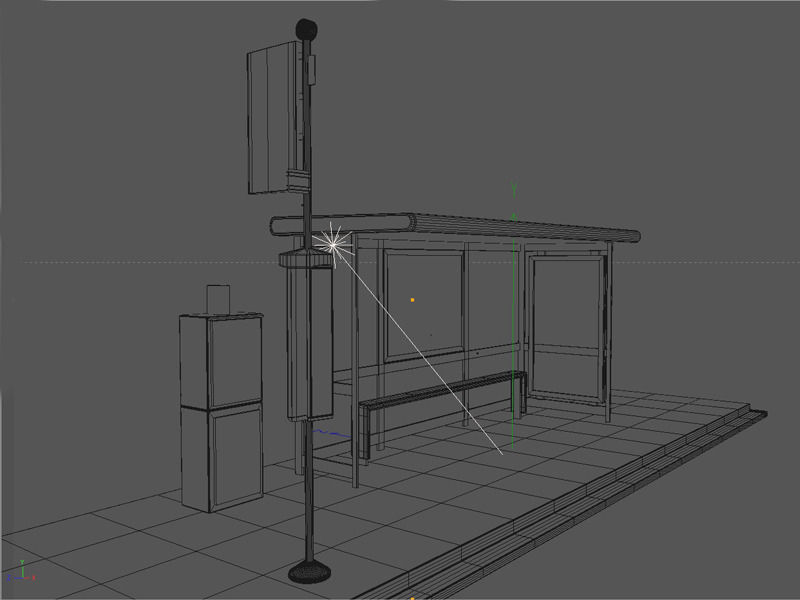 London Bus Stop 1 3D model | CGTrader
