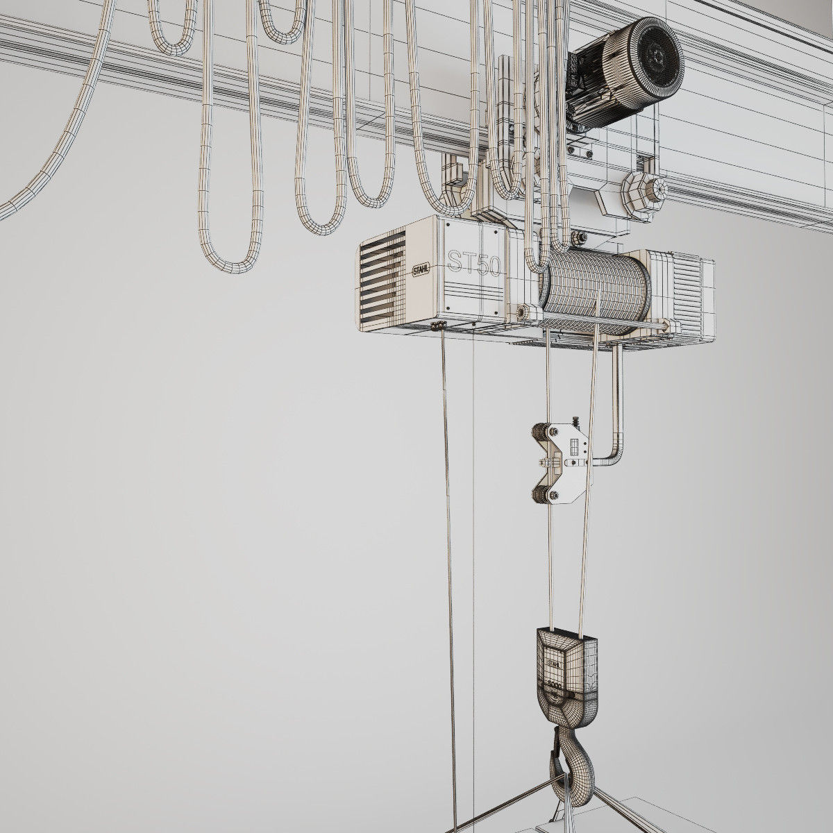 Lifting Crane Console 3D model | CGTrader