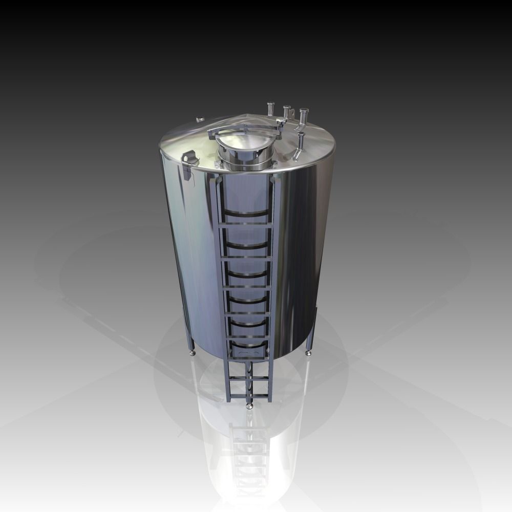 CIP WATER STORAGE TANK 3500L free 3D model | CGTrader