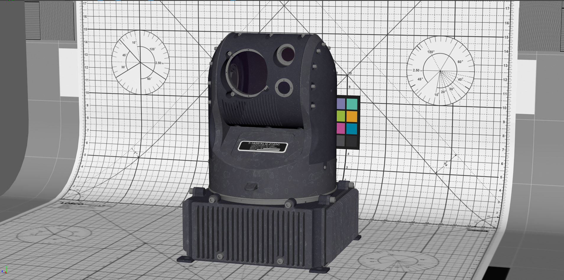 atircm infrared counter measure system 3D model | CGTrader