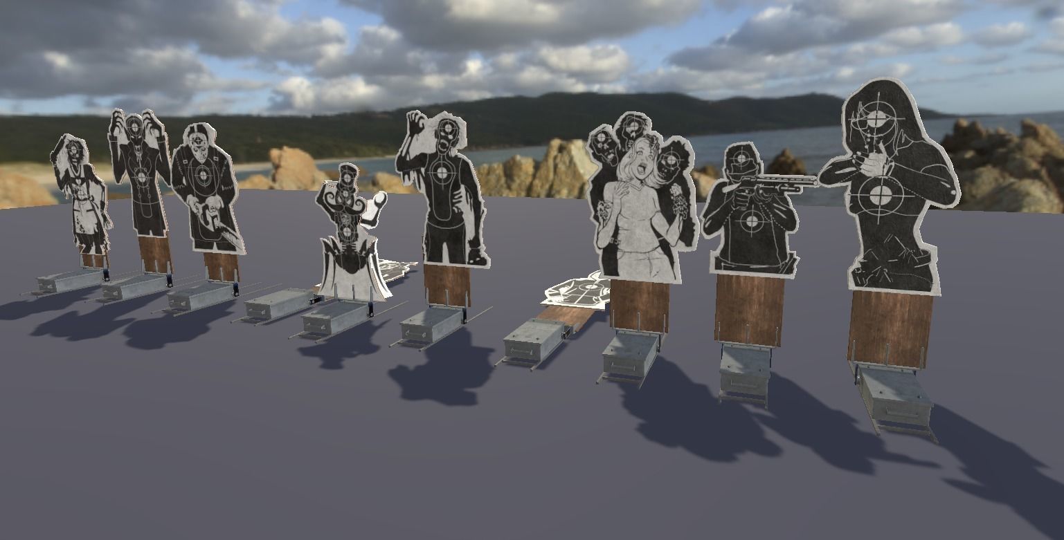 3D model Shoot Targets Pack VR / AR / low-poly rigged | CGTrader