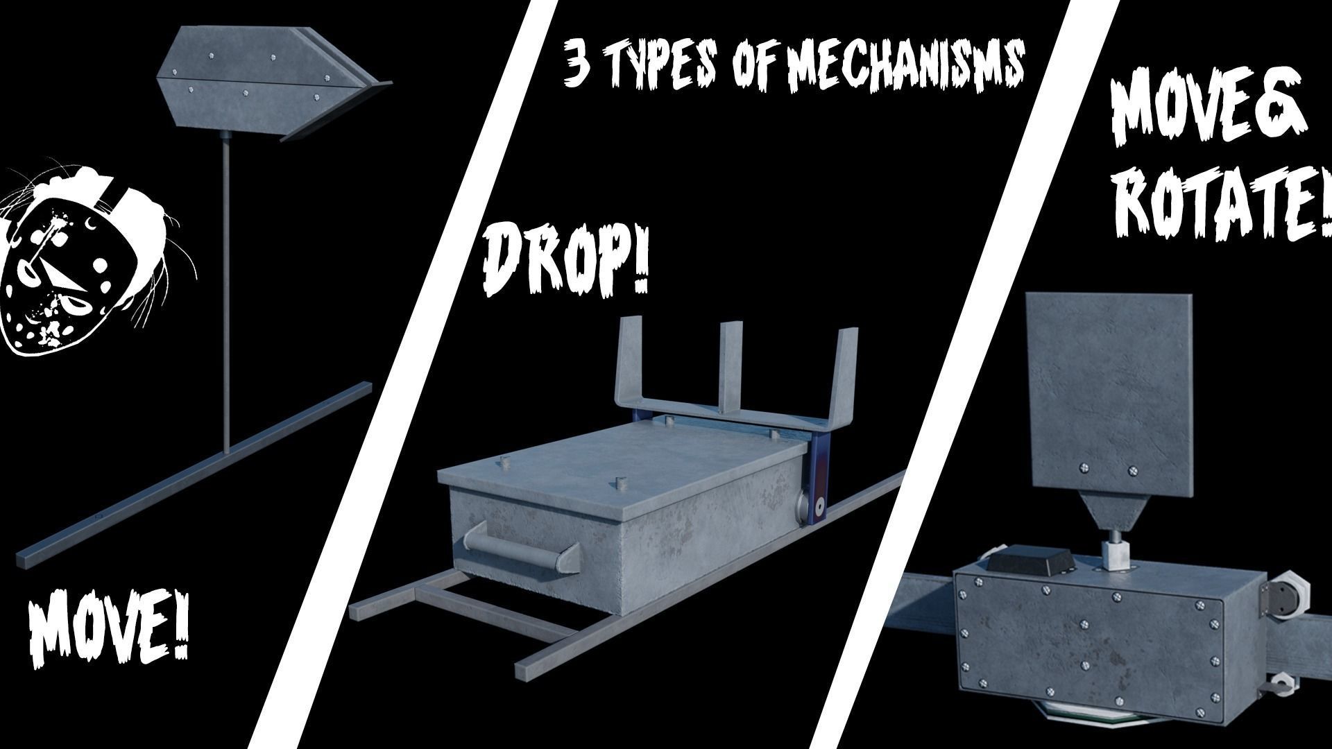 3D model Shoot Targets Pack VR / AR / low-poly rigged | CGTrader