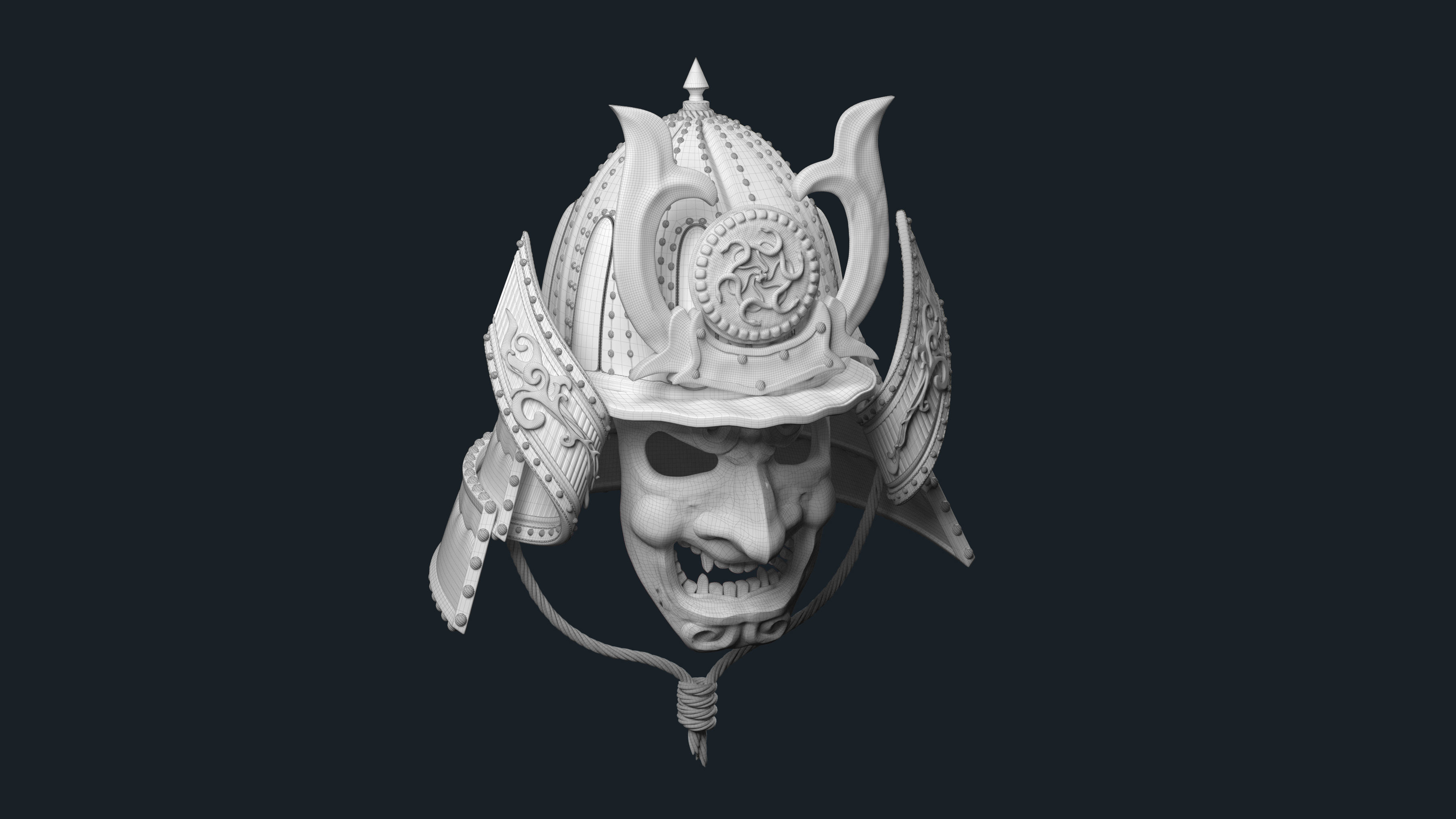 Samurai Mask 3D model | CGTrader