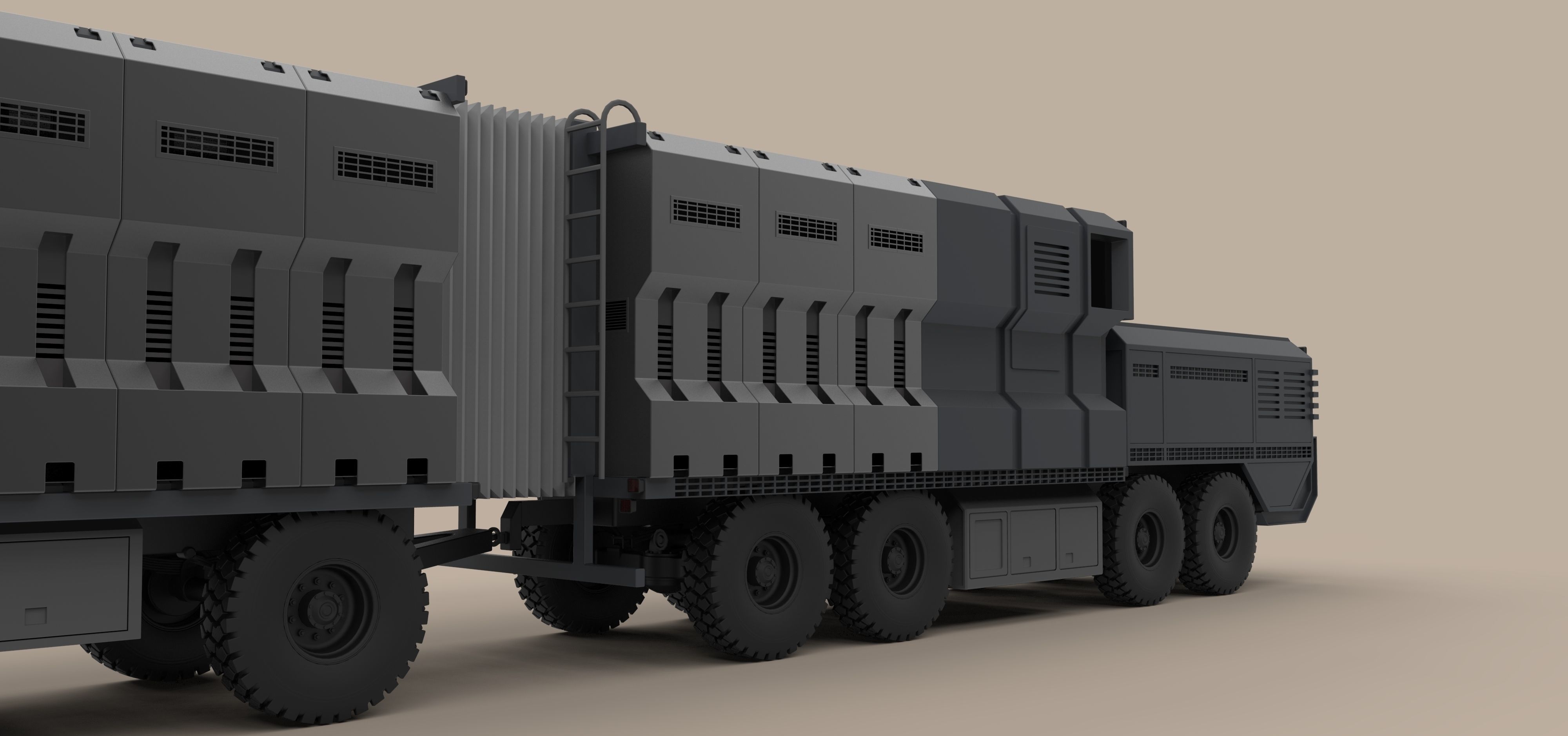 DMC road train from movie Deadpool 2 3D model | CGTrader