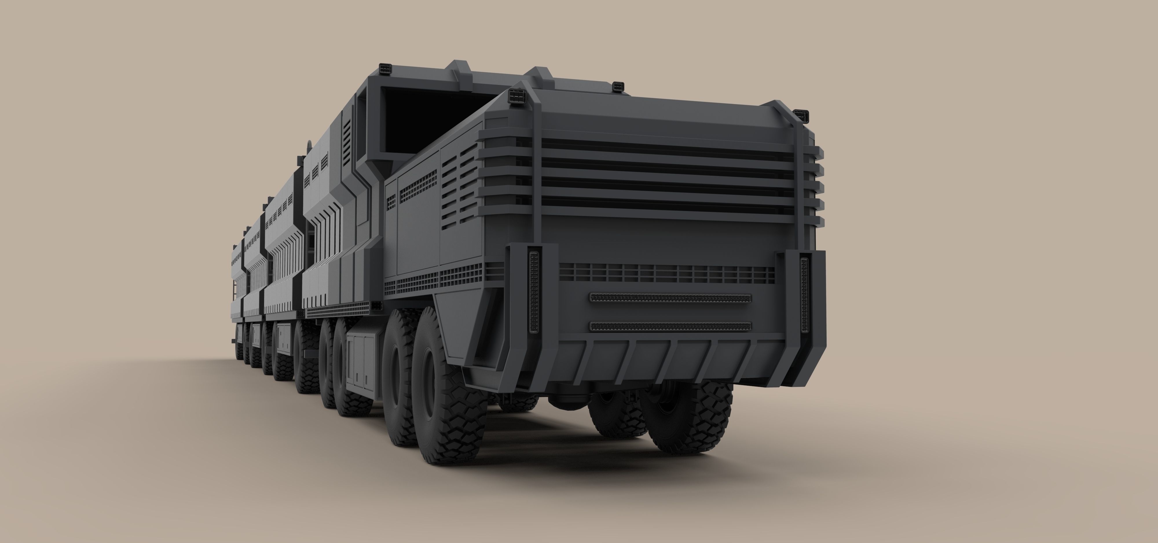 DMC road train from movie Deadpool 2 3D model | CGTrader