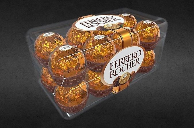 Fererro Rocher Chocolate Candy Box 3D model | CGTrader