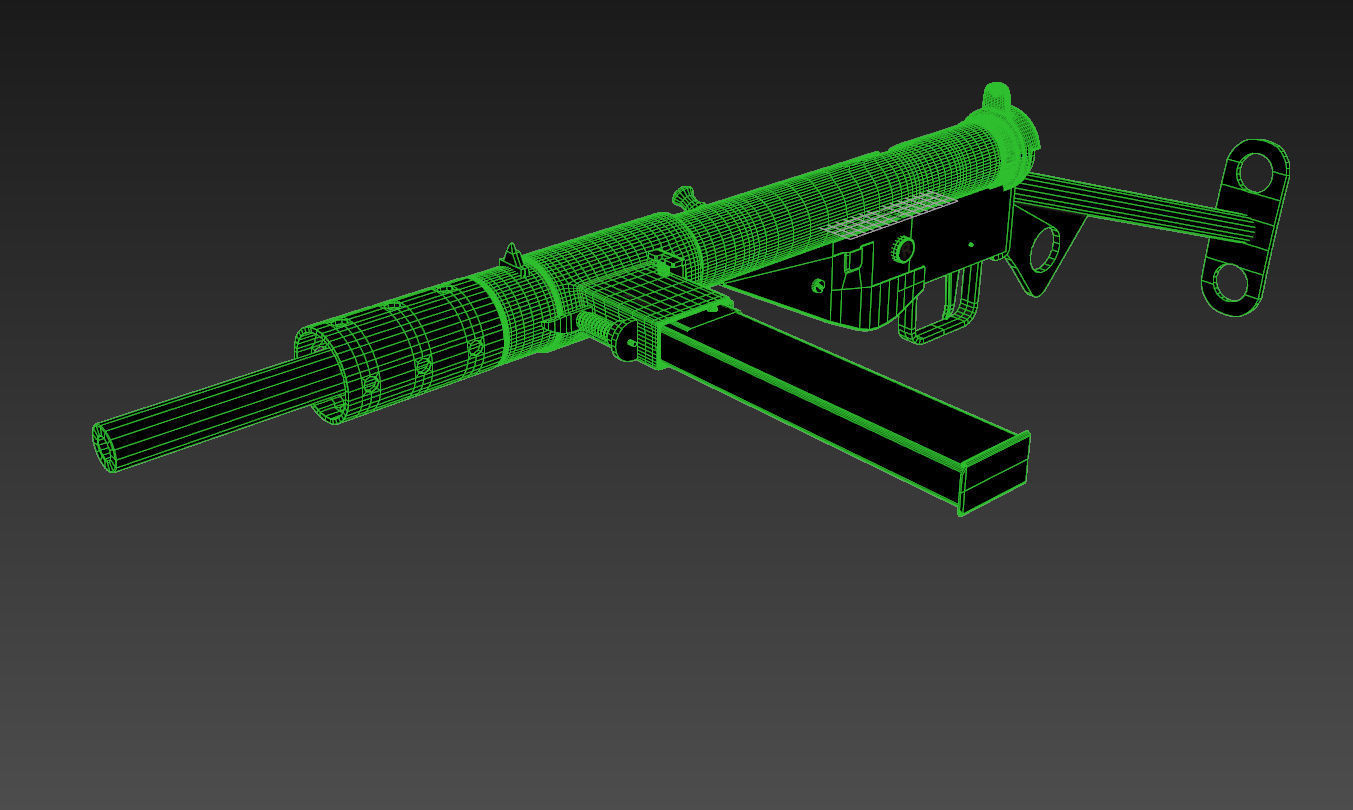 Sten MK2 smg 3D model | CGTrader