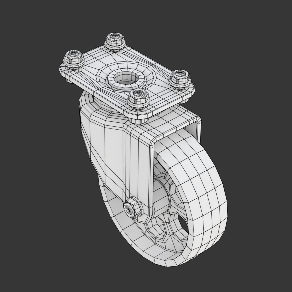 Set of Caster Wheels 3D model | CGTrader