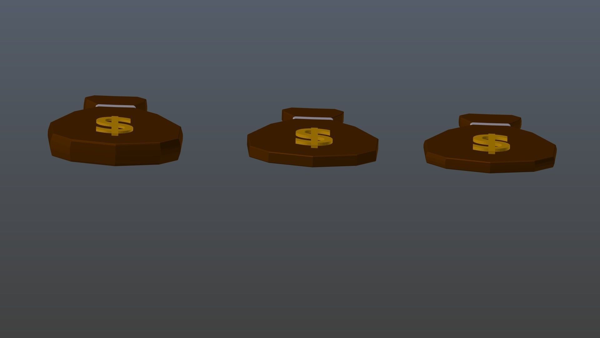 3D model Low poly symbols of money VR / AR / low-poly | CGTrader