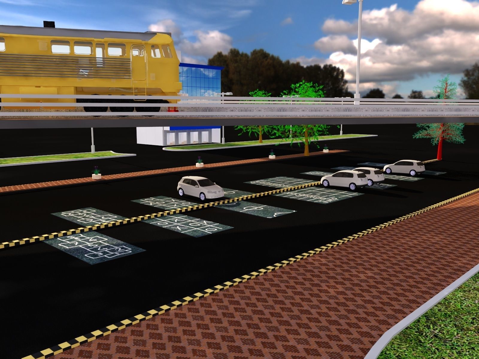 3D model parking car | CGTrader