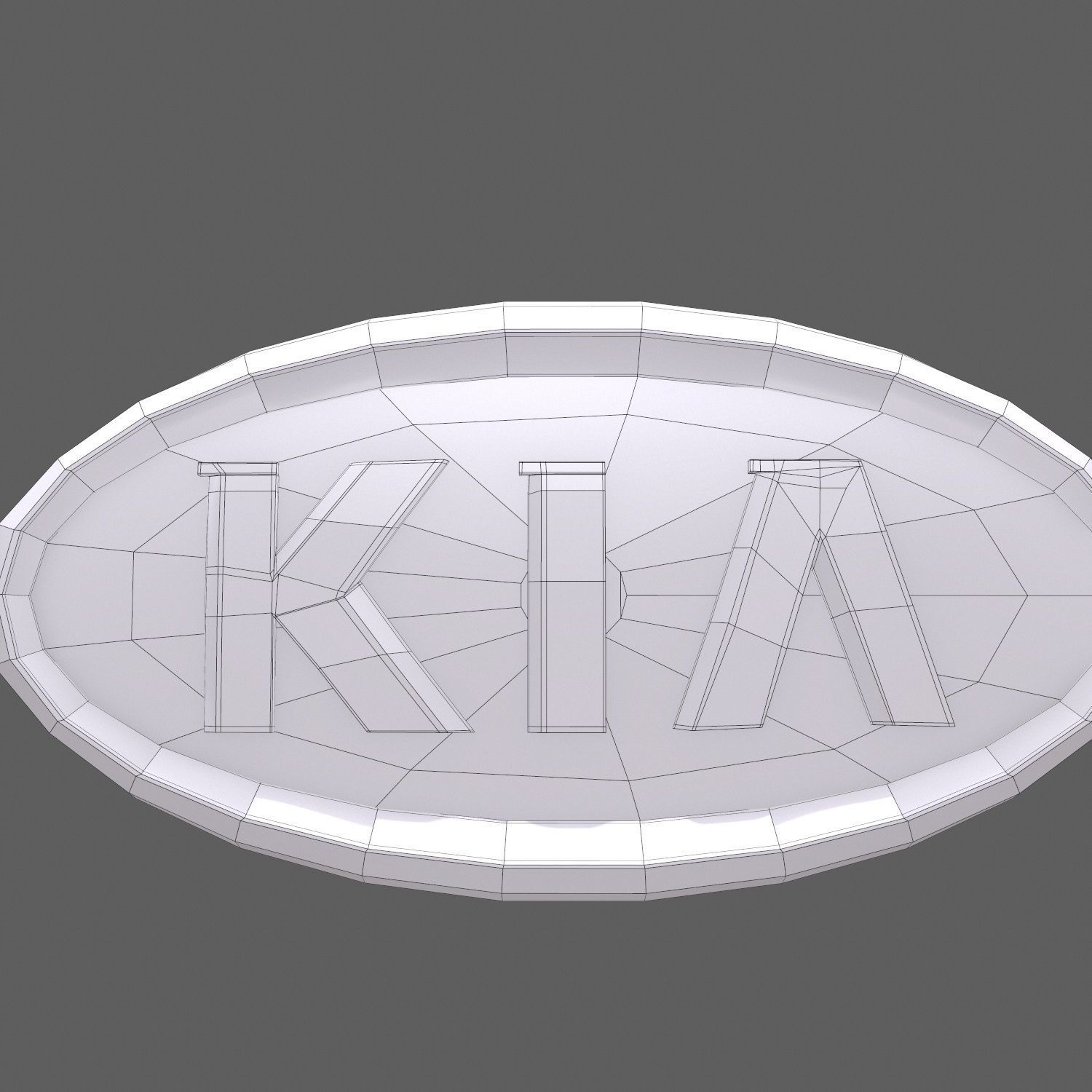 Kia car logo keychain 3d model 3D model | CGTrader