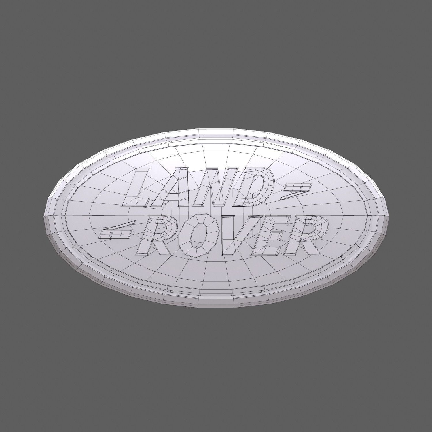 Land Rover car logo keychain 3d model 3D model | CGTrader