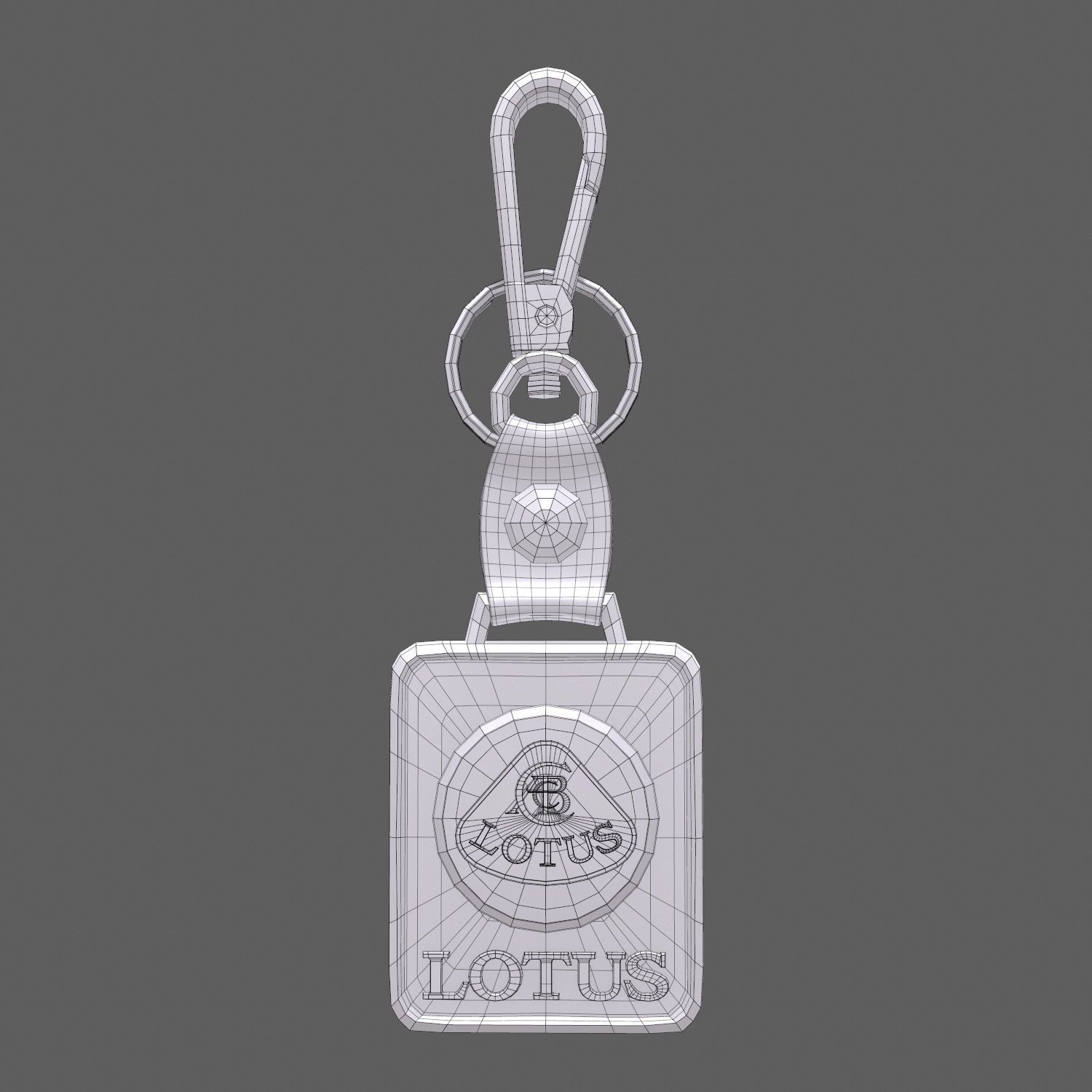 Lotus car logo keychain 3d model 3D model | CGTrader