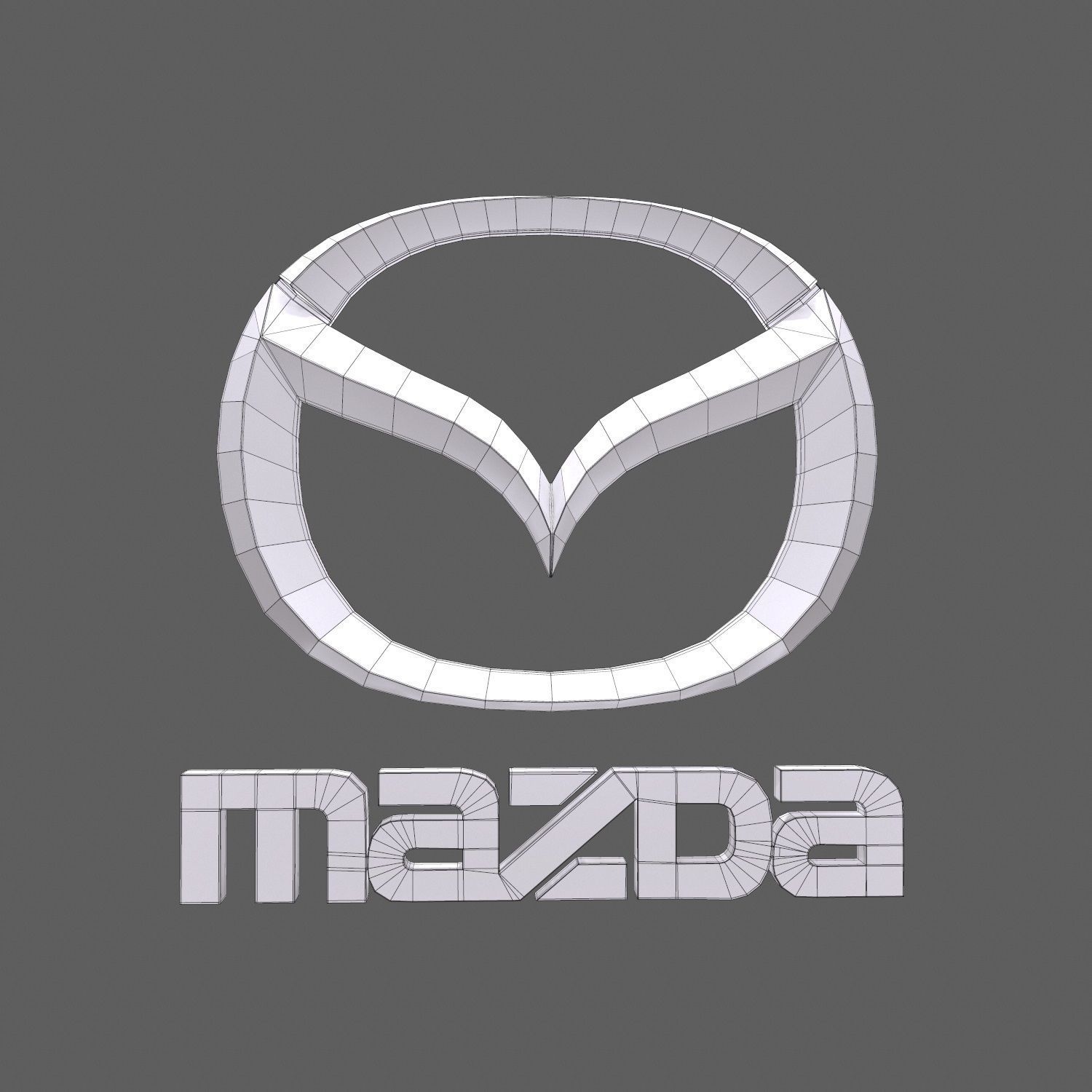 Mazda car logo keychain 3d model 3D model | CGTrader