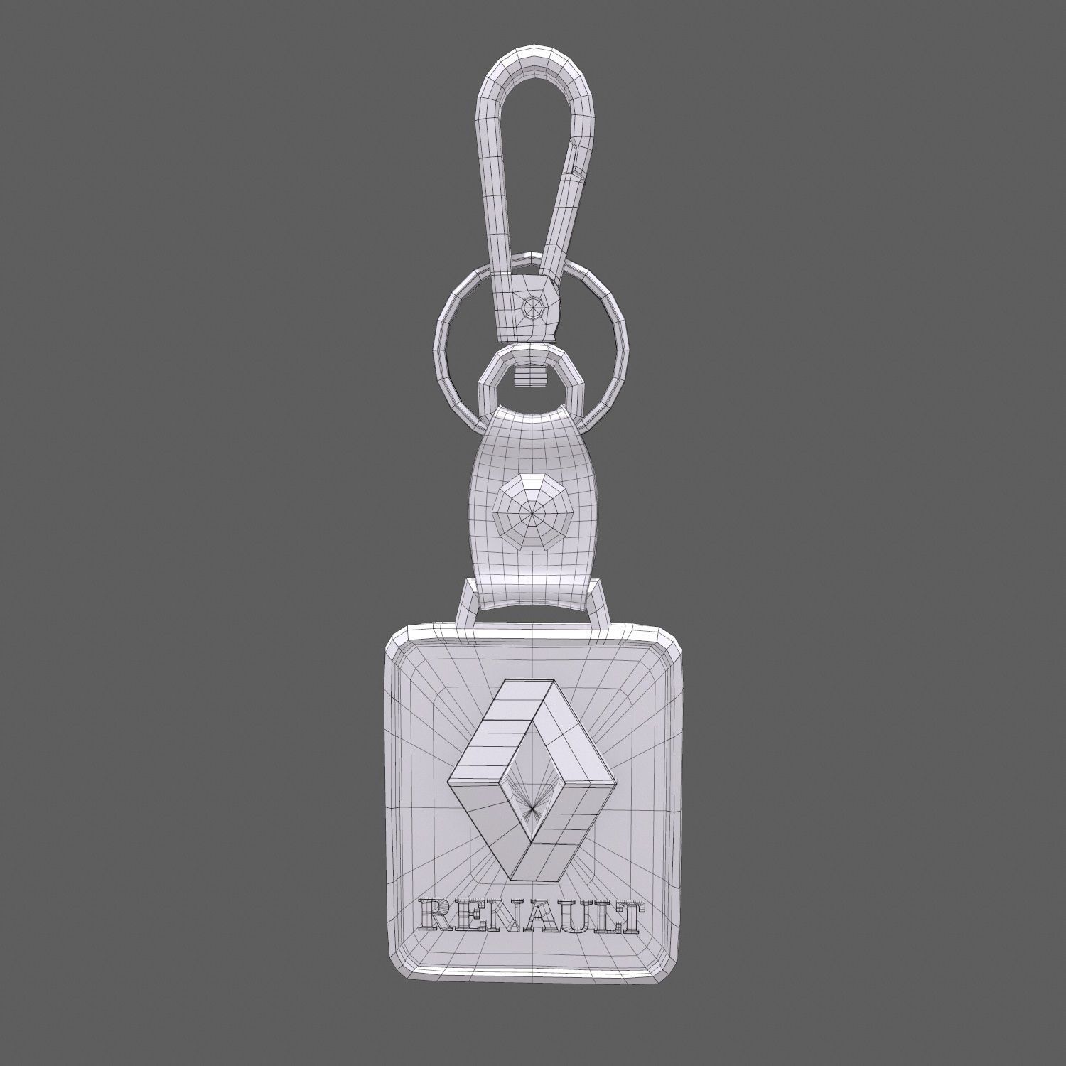 Renault car logo keychain 3d model 3D model | CGTrader