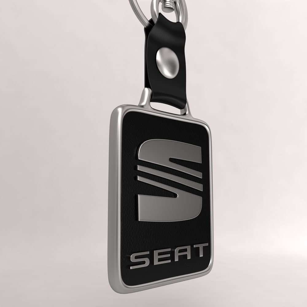 Seat car metal logo keychain 3d model 3D model | CGTrader