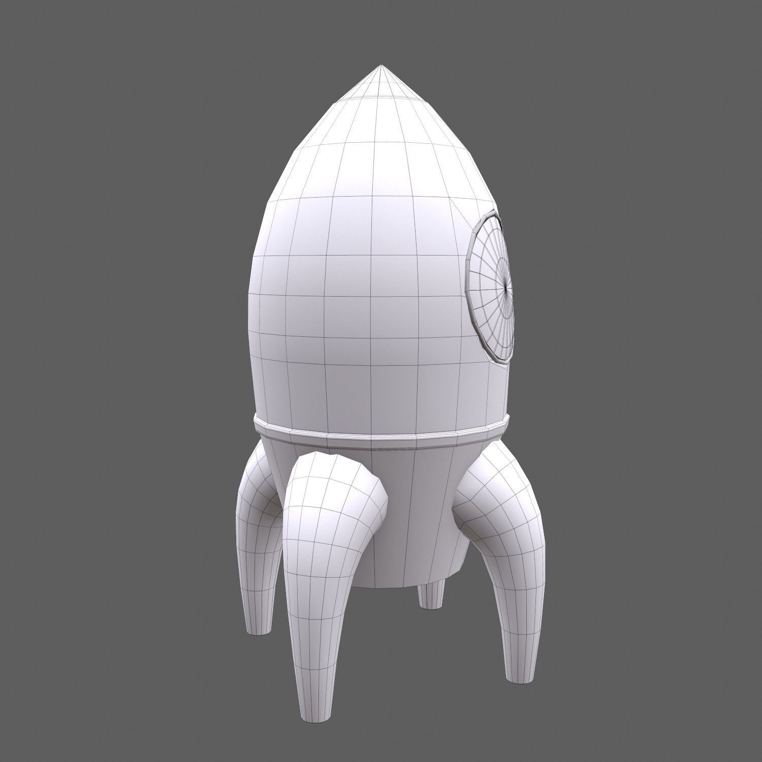 Rocket cartoon 3d model 3D model | CGTrader
