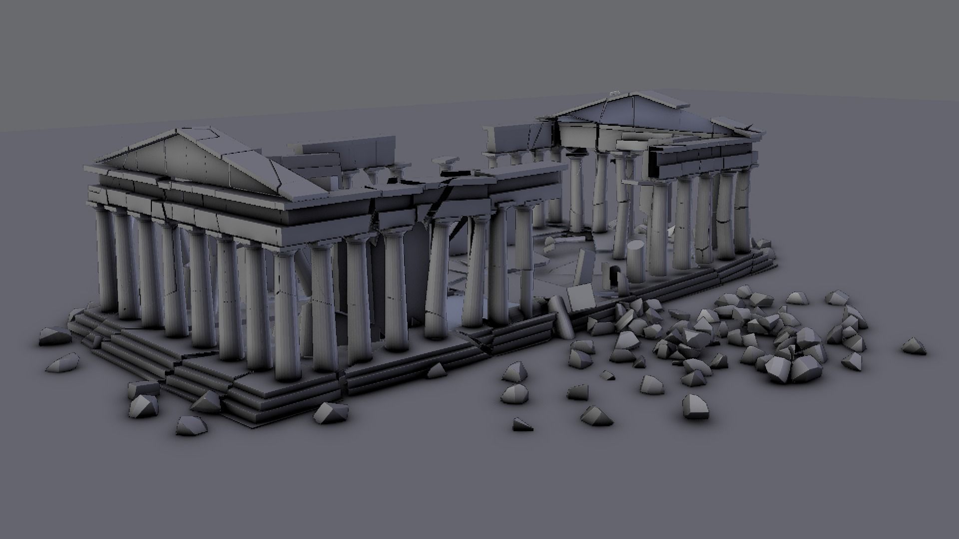 3D model Athens Parthenon VR / AR / low-poly | CGTrader