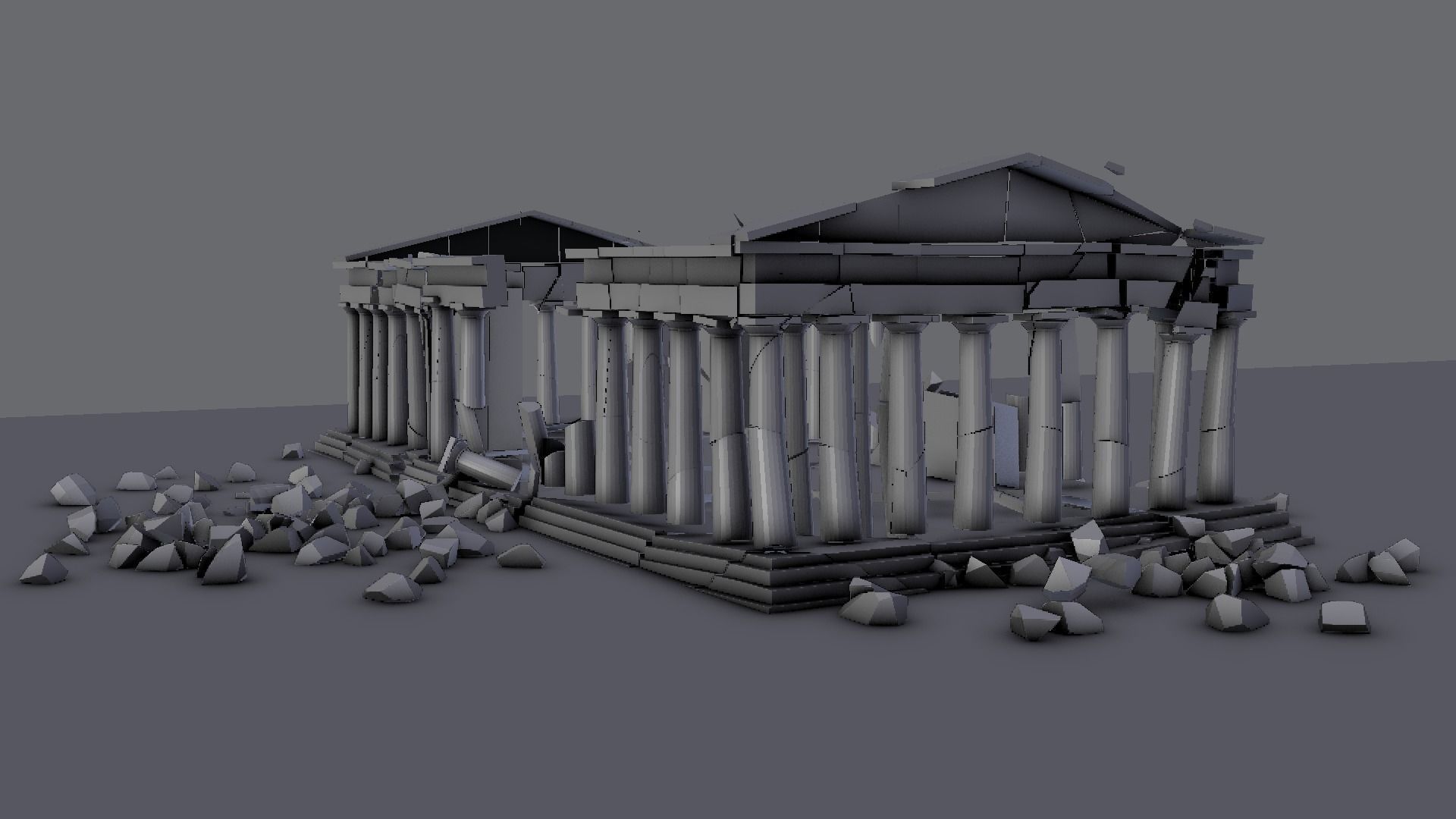 3D model Athens Parthenon VR / AR / low-poly | CGTrader