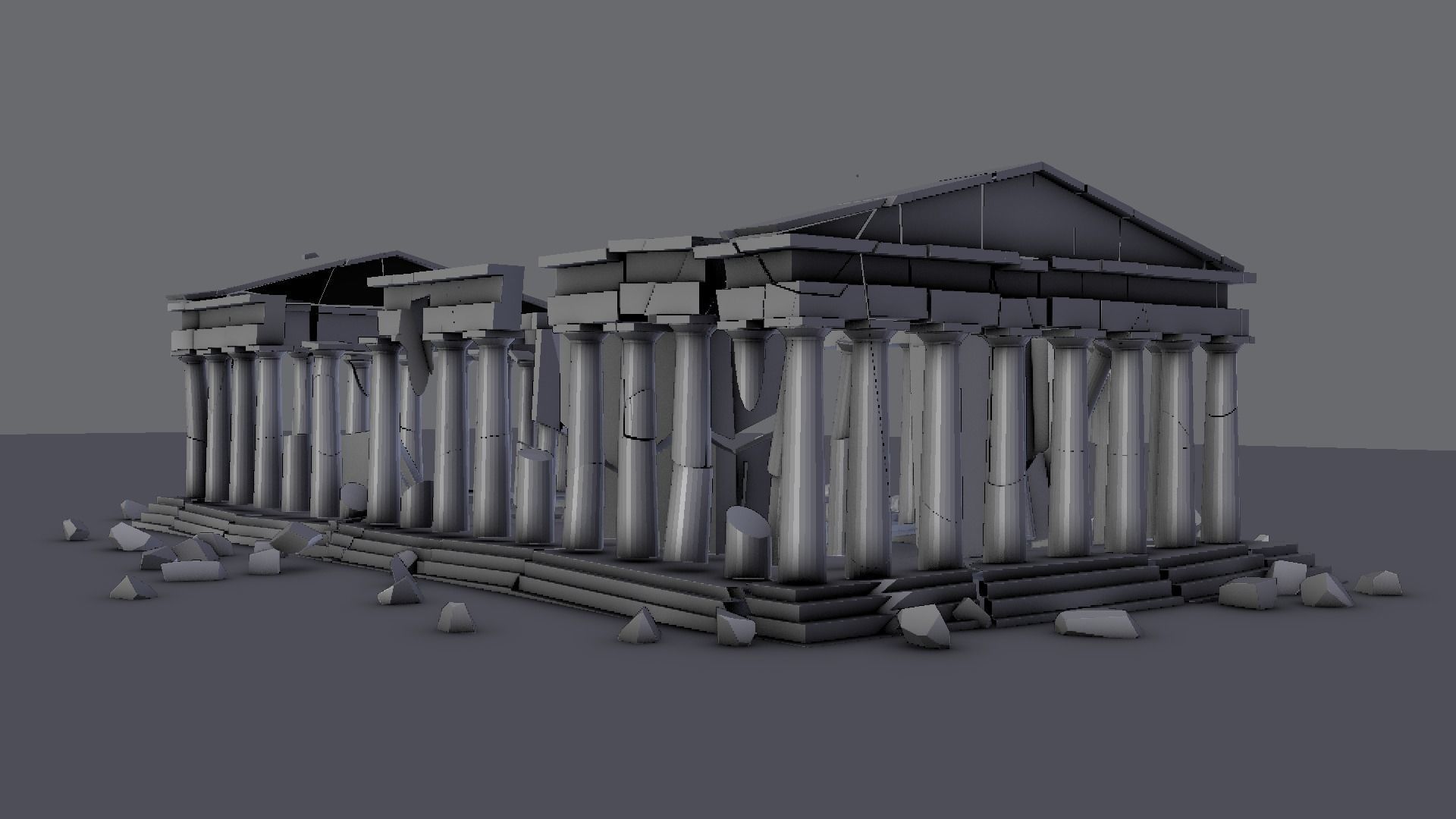 3D model Athens Parthenon VR / AR / low-poly | CGTrader