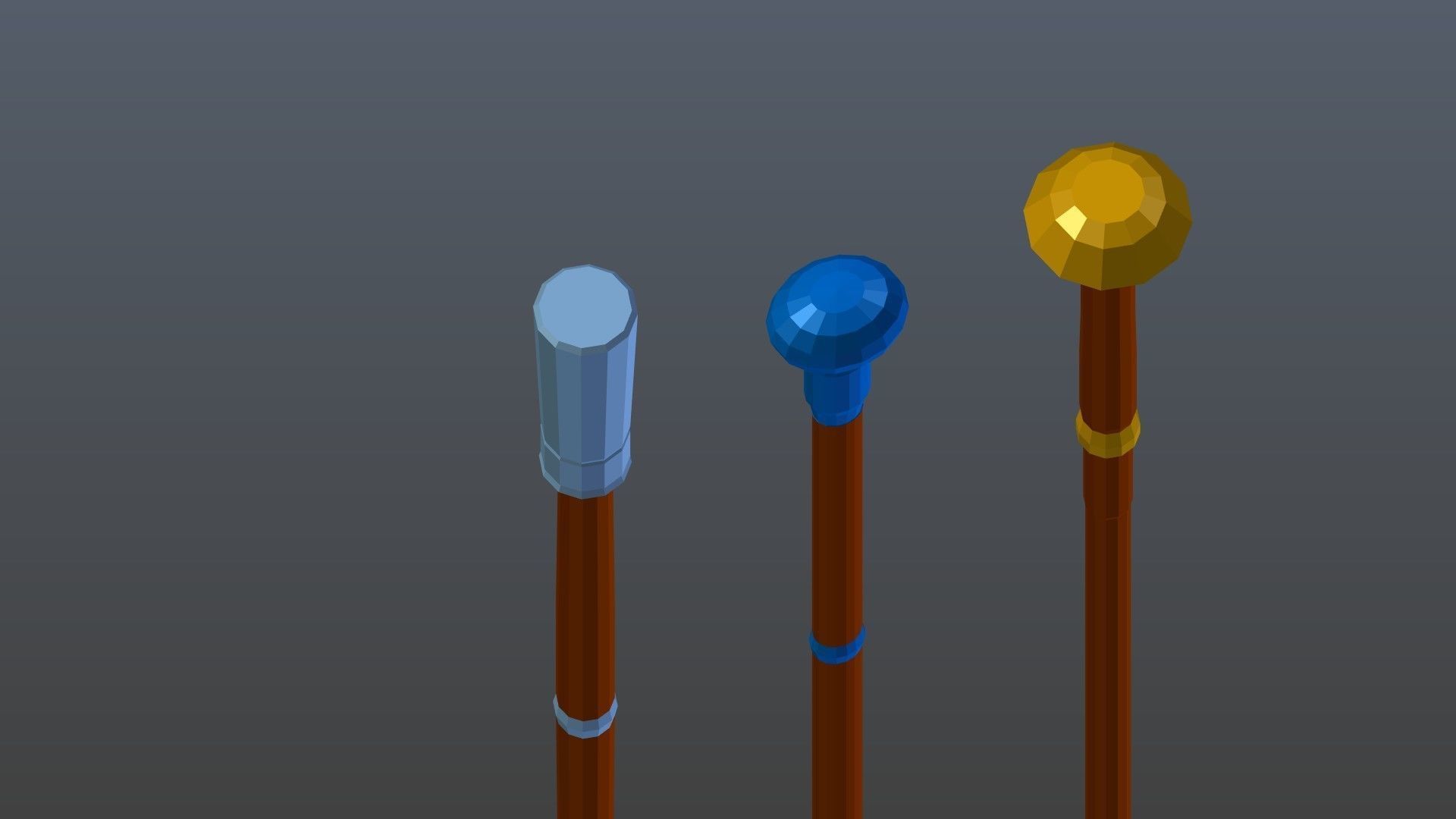 3D model Low poly Canes VR / AR / low-poly | CGTrader