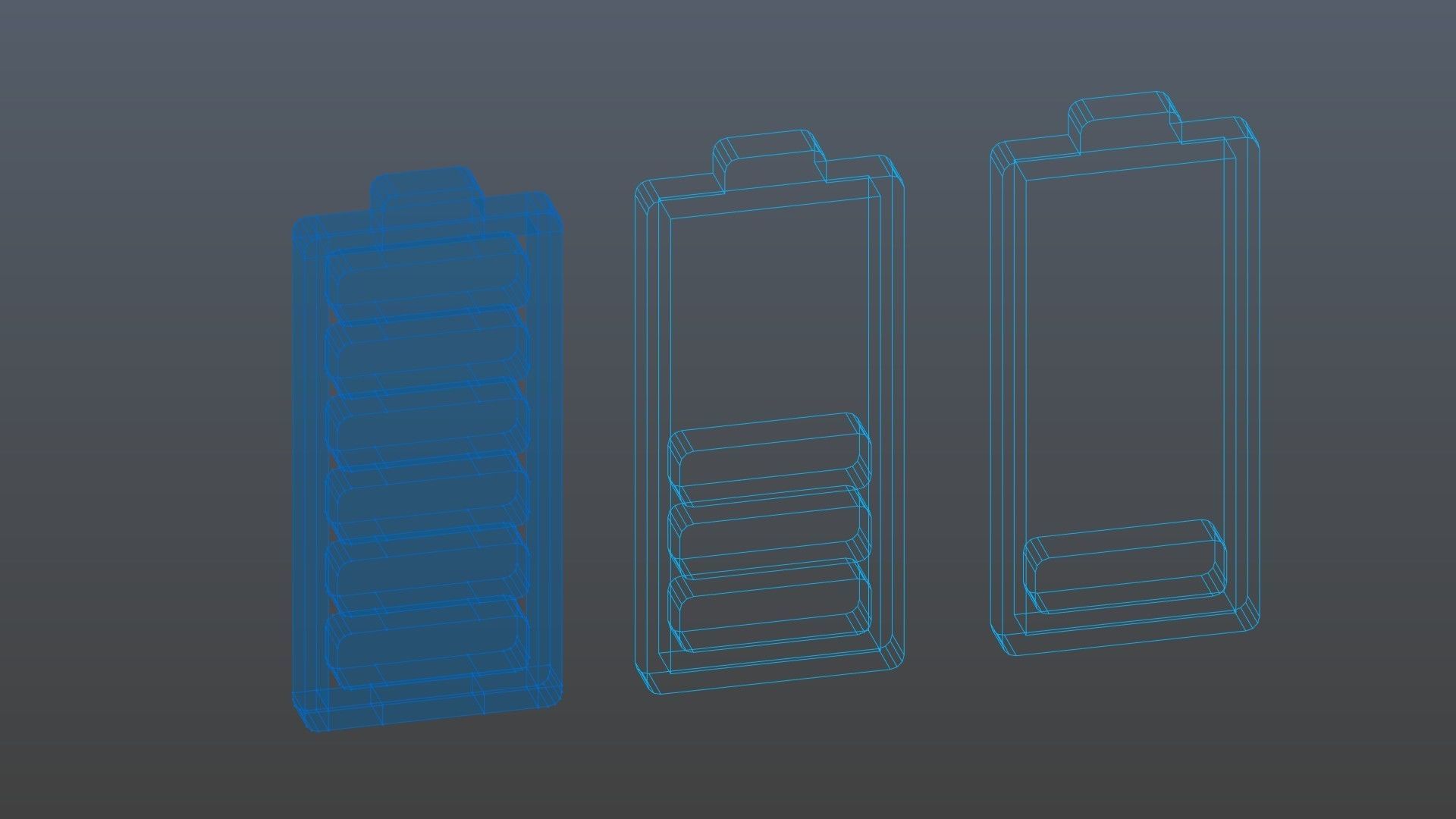 3D model Low poly battery symbol 1 VR / AR / low-poly | CGTrader
