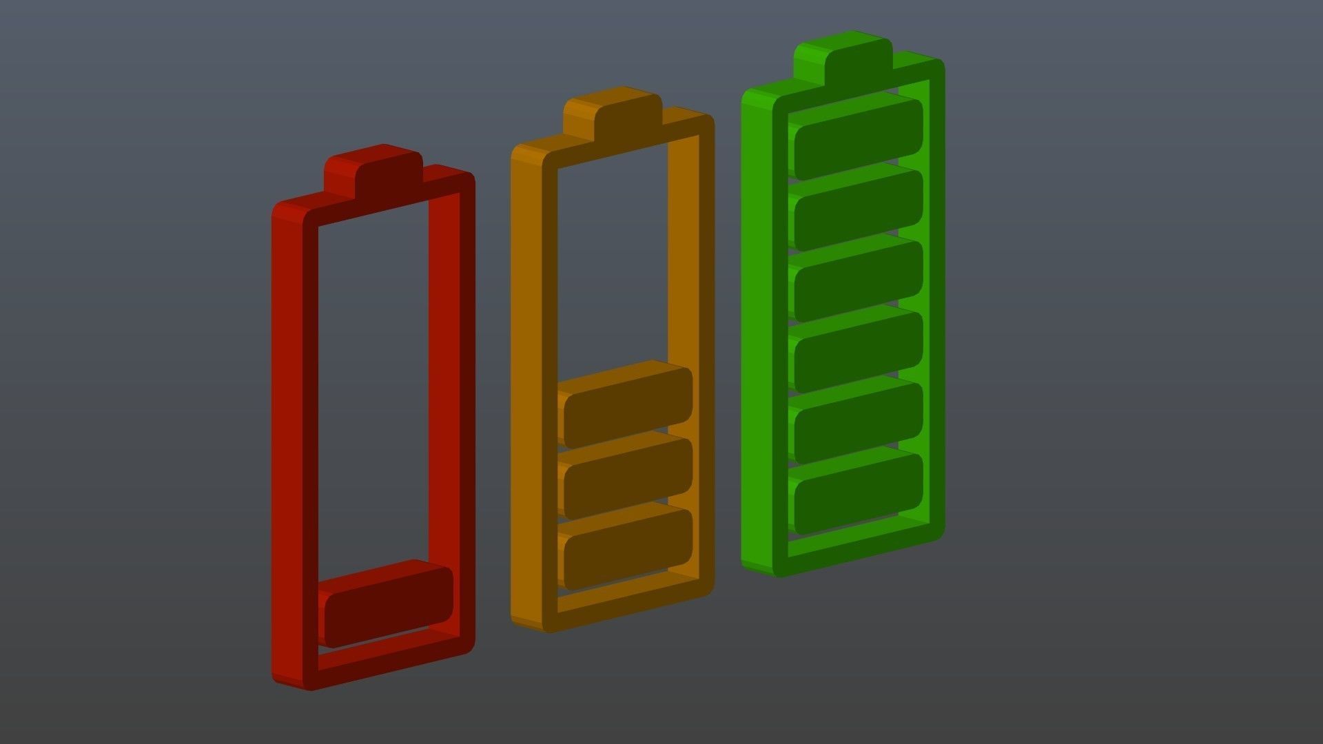 3D model Low poly battery symbol 1 VR / AR / low-poly | CGTrader
