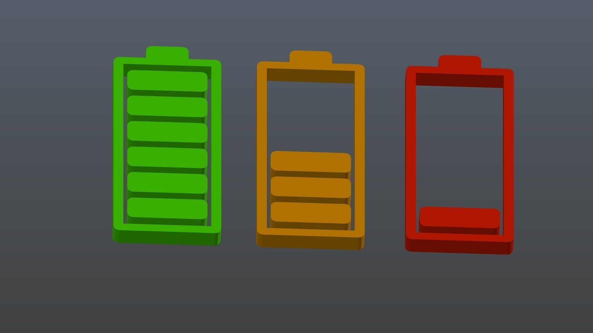 3D model Low poly battery symbol 1 VR / AR / low-poly | CGTrader