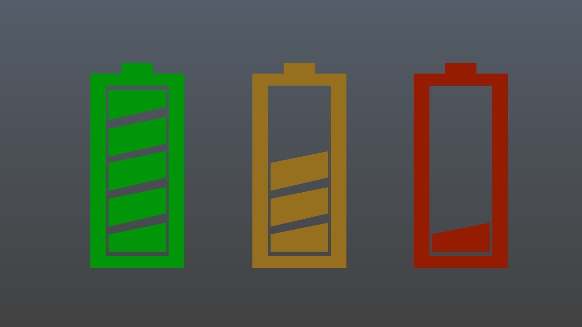 Low poly battery symbol 2 3D model | CGTrader