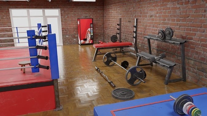 3D model Boxing Gym VR / AR / low-poly | CGTrader