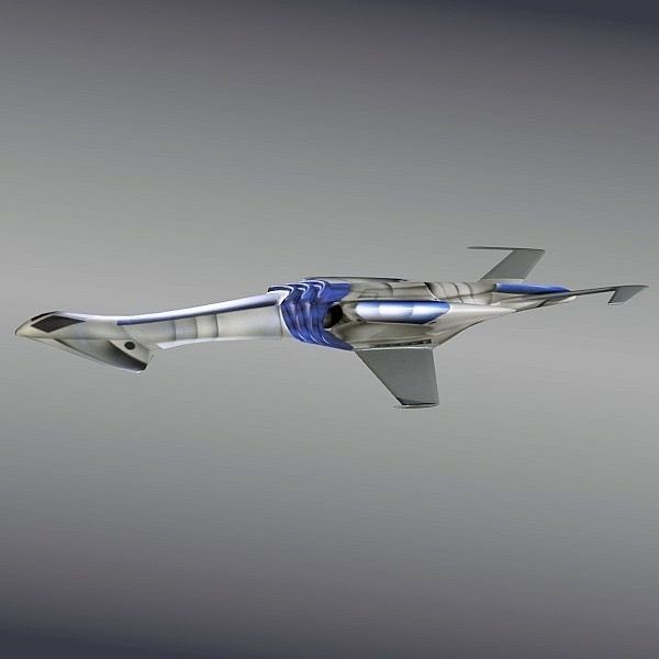 3D model Lowpoly spaceship concept vehicle VR / AR / low-poly | CGTrader