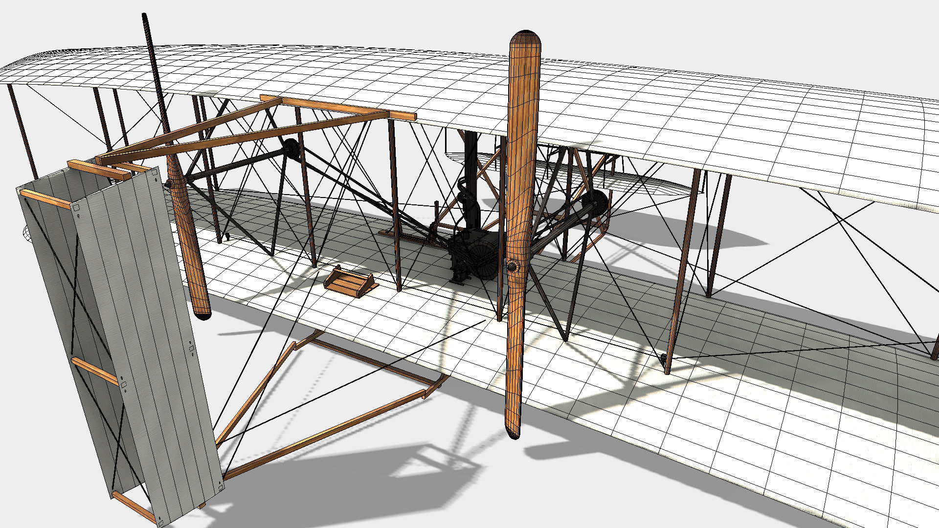 3D model Wright flyer VR / AR / low-poly | CGTrader