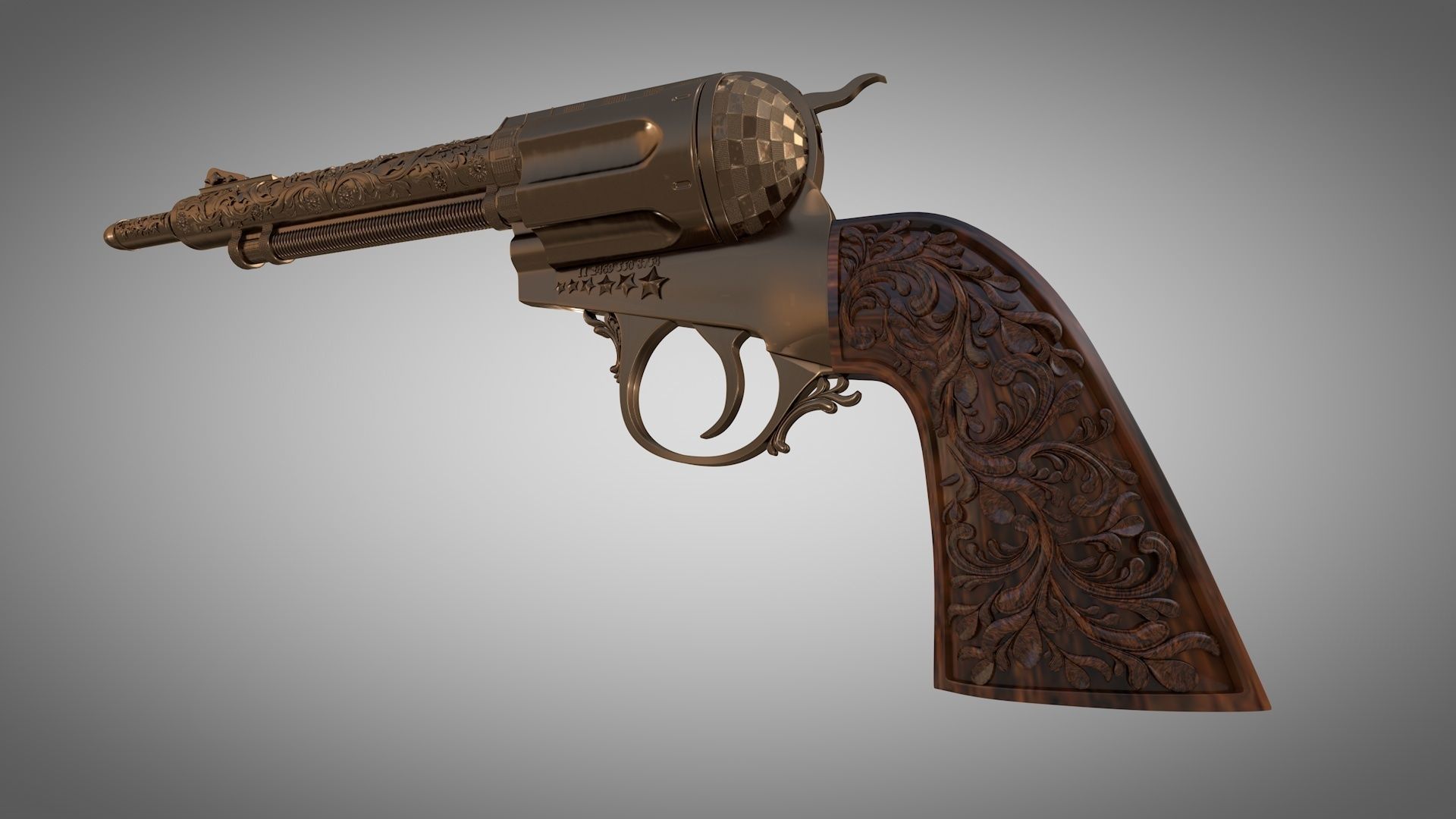3D model Colt Revolver VR / AR / low-poly | CGTrader