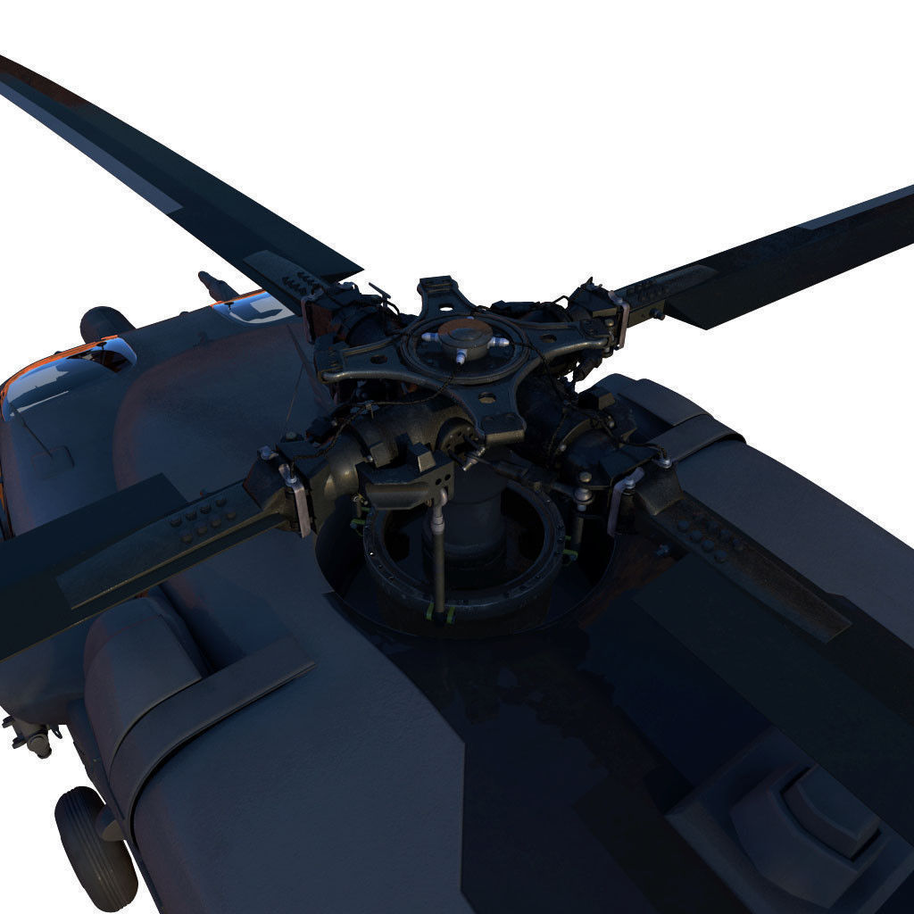 military Blackhawk 3D model rigged | CGTrader