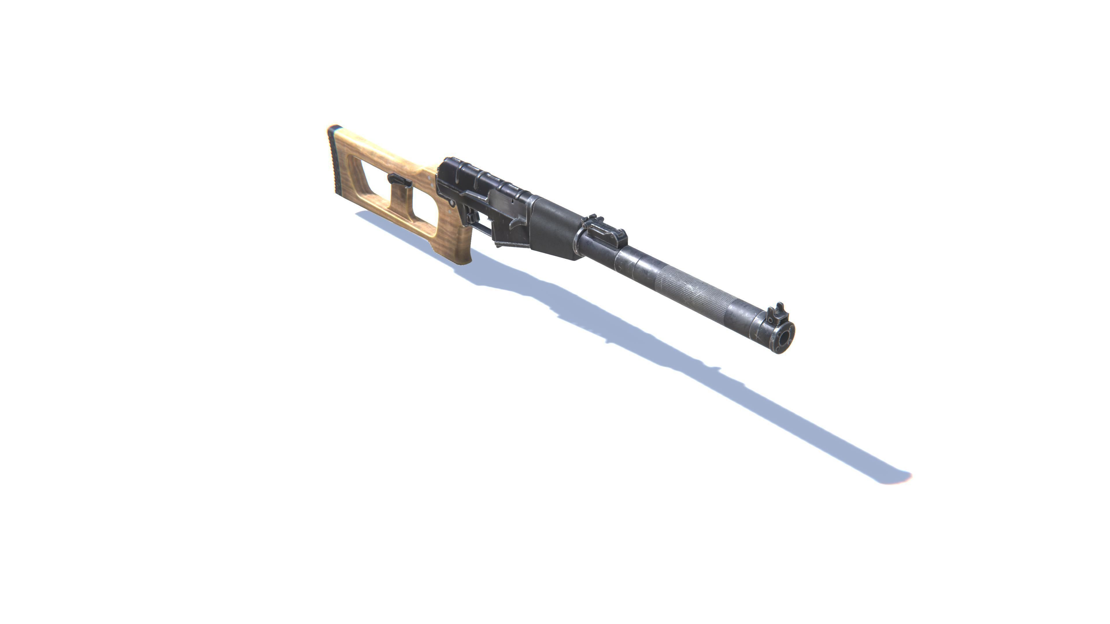 3D model Special OPS Sniper Rifle VSS Vintorez VR / AR / low-poly ...