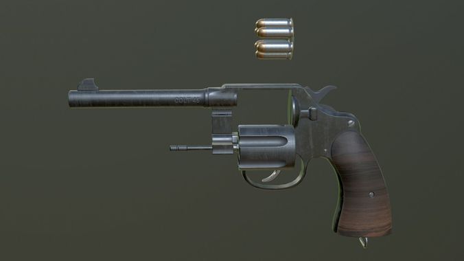 3D model PISTOL M1917 VR / AR / low-poly | CGTrader