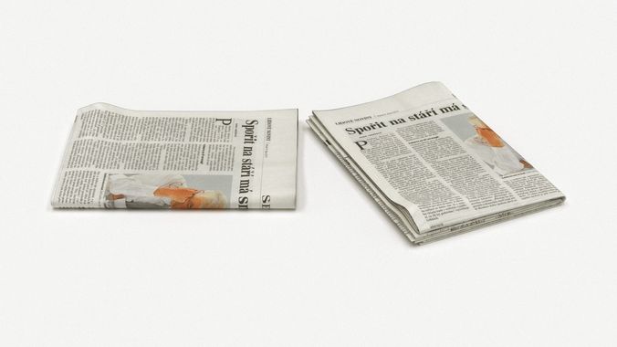 newspaper two newspapers 3D model | CGTrader