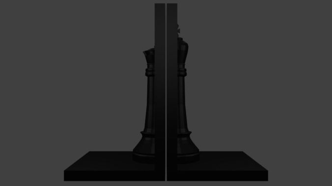Chess Bookend 3D model 3D printable | CGTrader