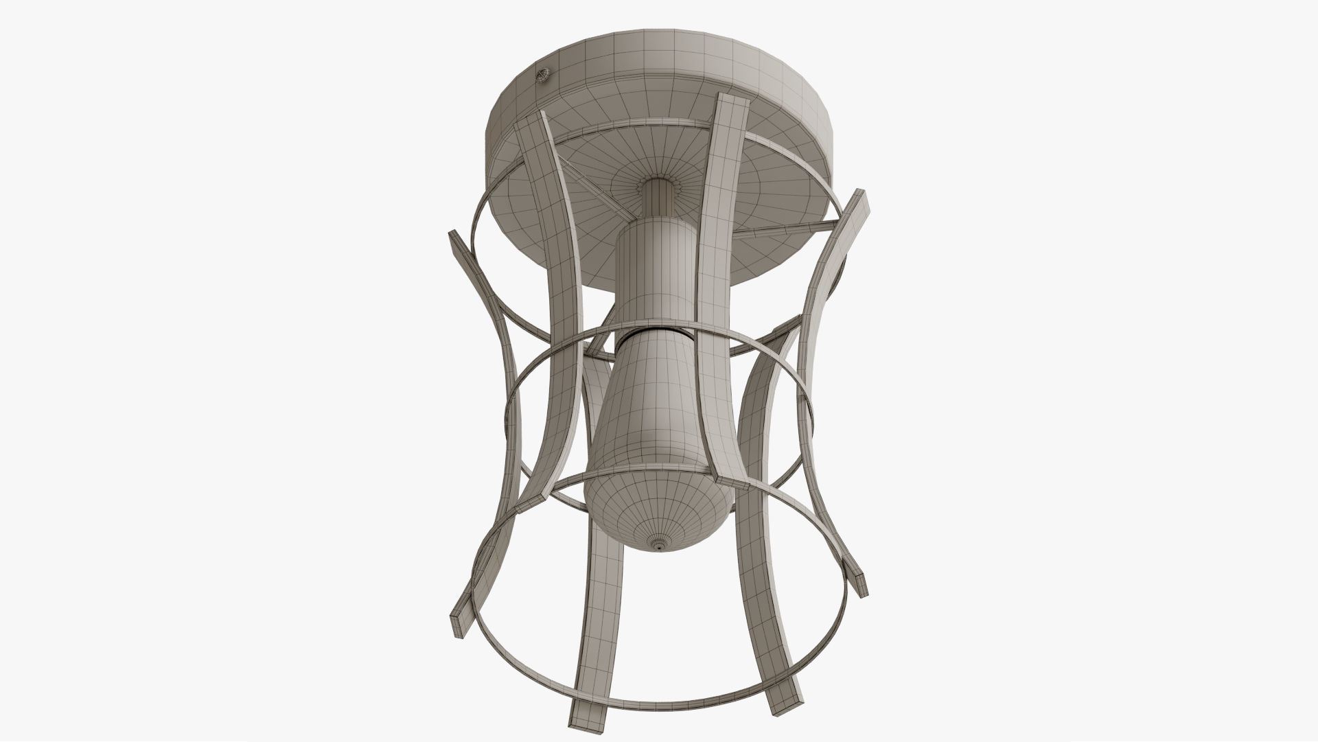 pendant loft medieval torch top 3D model | CGTrader