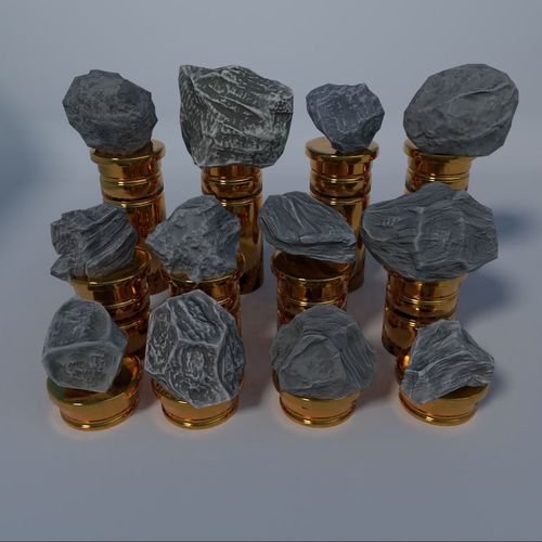 3D model Simple Rock Pack VR / AR / low-poly | CGTrader