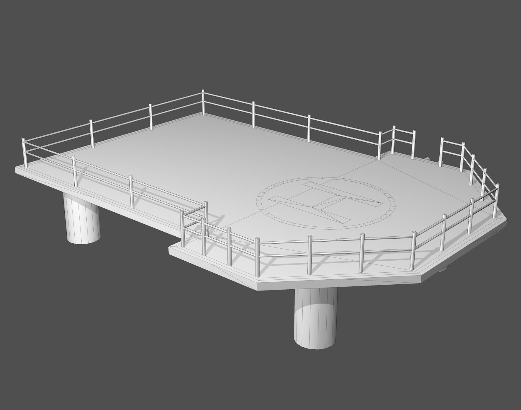 Helicopter Platform 3D model | CGTrader