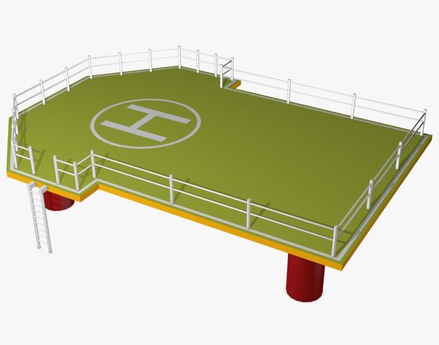 Helicopter Platform 3D model | CGTrader
