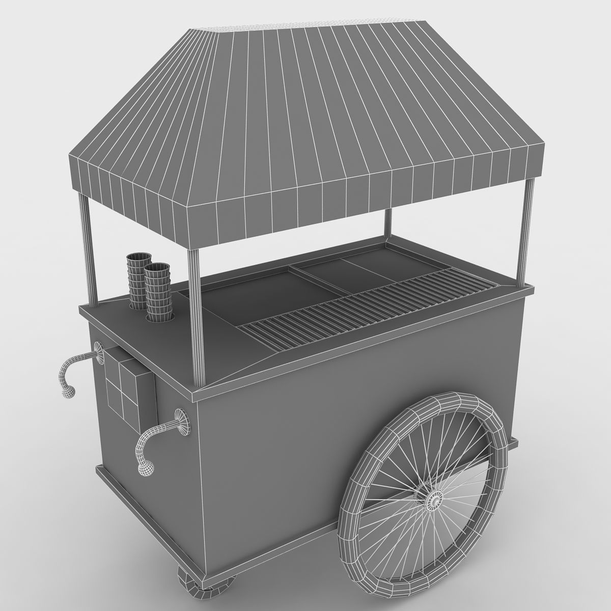 Ice Cream Cart 3D model | CGTrader