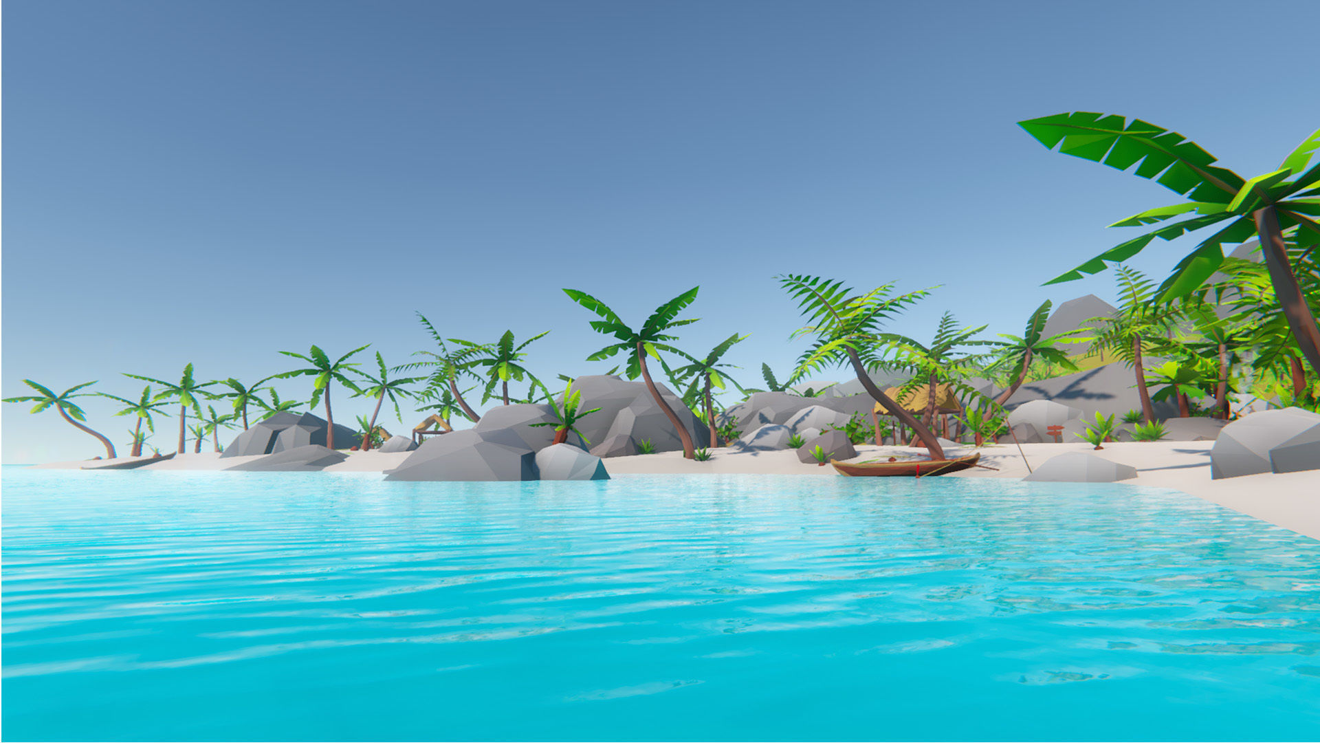3D model Lowpoly Tropical Island Pack VR / AR / low-poly | CGTrader