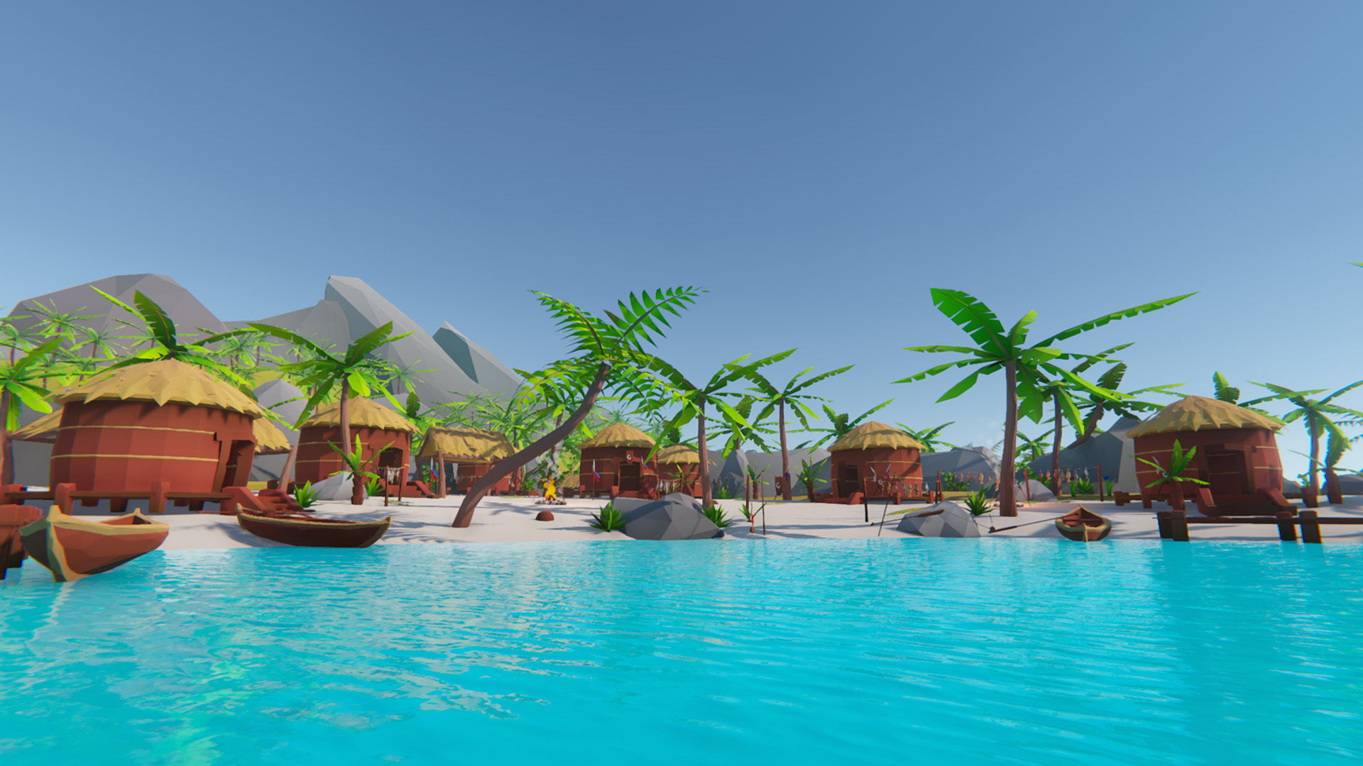 3D model Lowpoly Tropical Island Pack VR / AR / low-poly | CGTrader