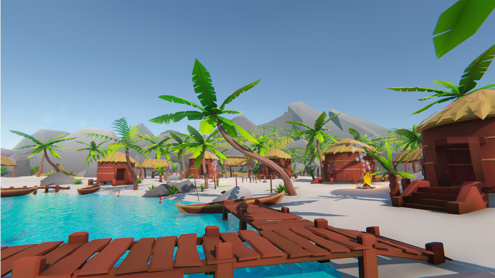3D model Lowpoly Tropical Island Pack VR / AR / low-poly | CGTrader