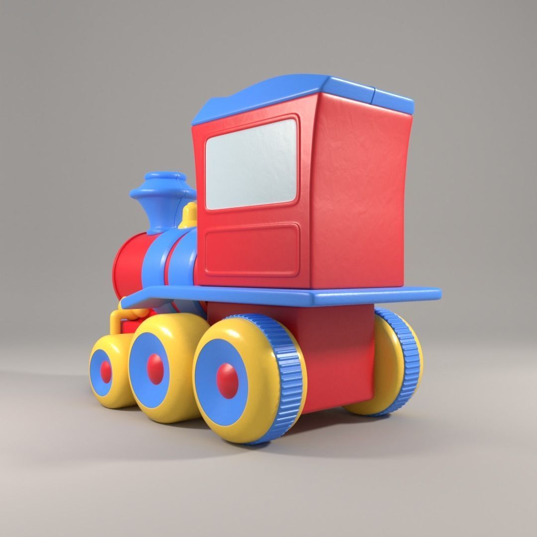 3D model Small Toy Train VR / AR / low-poly | CGTrader